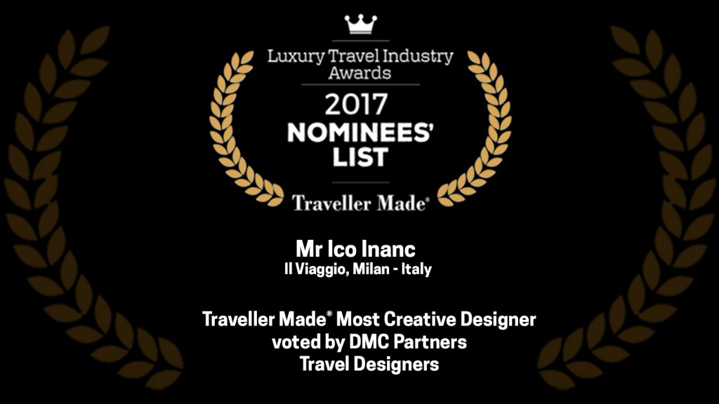 Nomination ai Luxury Travel Industry Awards per Ico Inanc, Il Viaggio